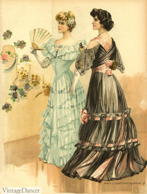 Edwardian Evening Dress History | Ballgowns, Dinner Dress