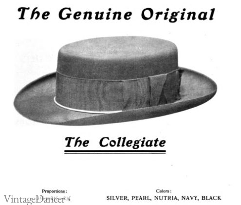 1900s Men's Hat Styles, Edwardian Era