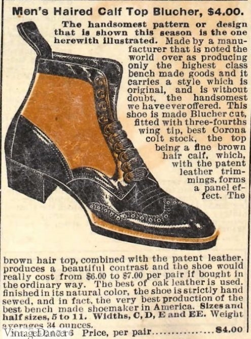1900s-1910s Men's Shoe and Boot History | Edwardian Era