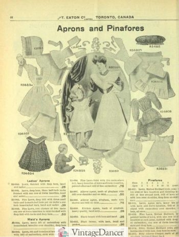 Victorian Edwardian Apron, Maid Costume & Patterns