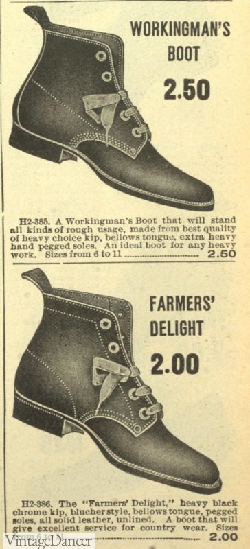 1900s-1910s Men's Shoe and Boot History | Edwardian Era