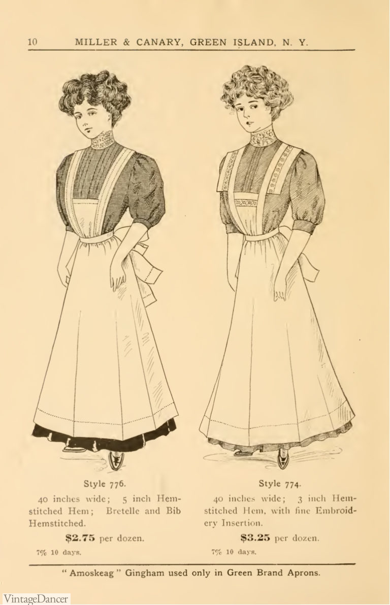 Victorian Edwardian Apron, Maid Costume & Patterns