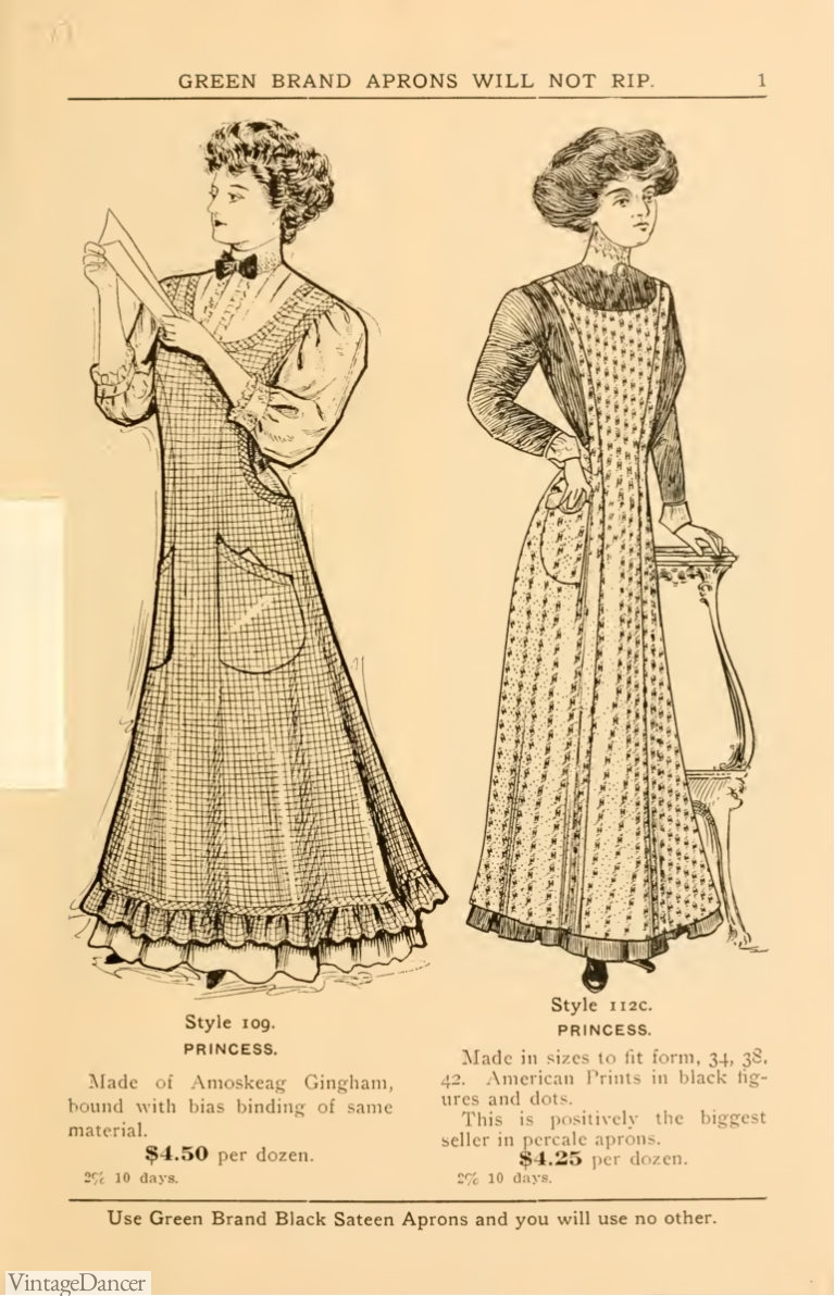 Victorian Edwardian Apron, Maid Costume & Patterns