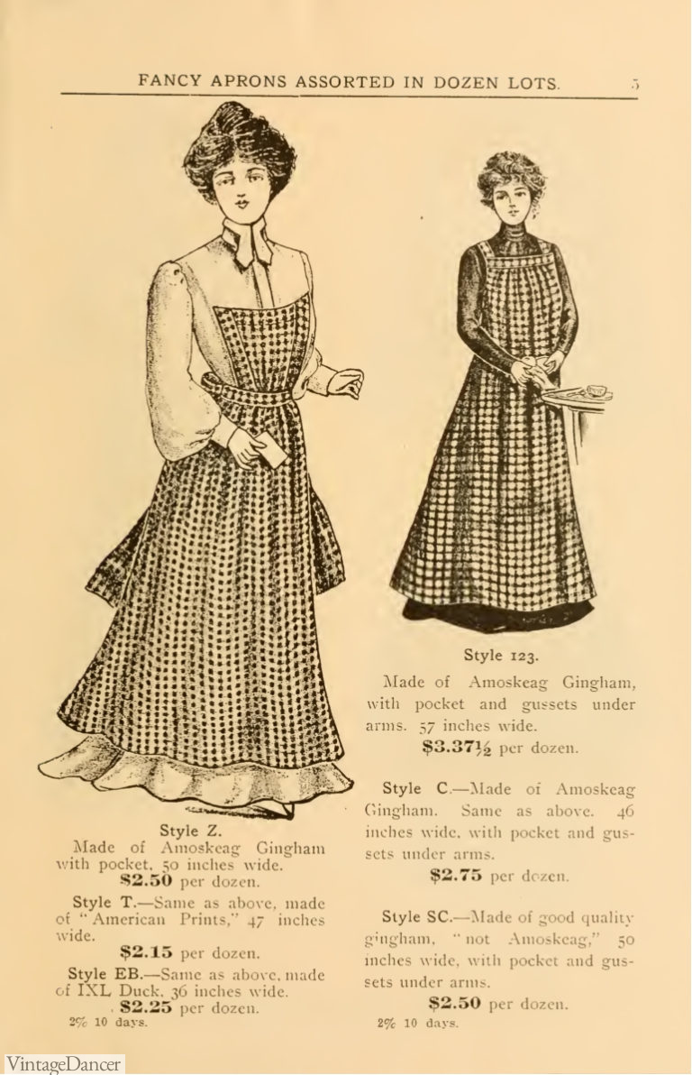 Victorian Edwardian Apron, Maid Costume & Patterns