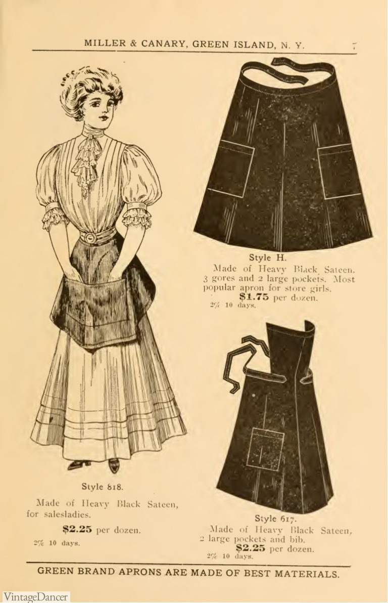 Victorian Edwardian Apron, Maid Costume & Patterns