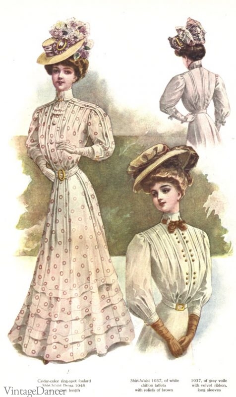 1900s Dresses History- Day, Afternoon, Party Styles