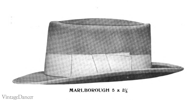 1900s Men's Hat Styles, Edwardian Era