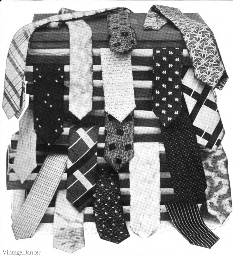 Edwardian Necktie and Bow Tie Styles History 1900s-1910s