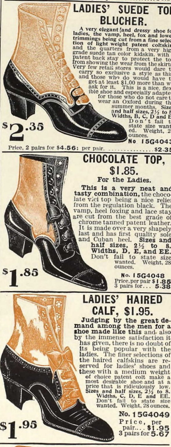 Edwardian Shoes Styles, 1900s Shoes & Boots for Women