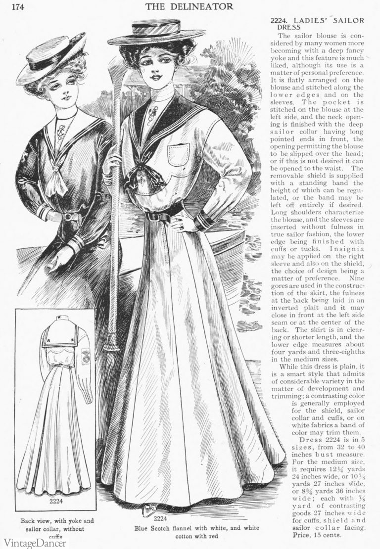 1900s Dresses - Day, Afternoon, Party Styles History