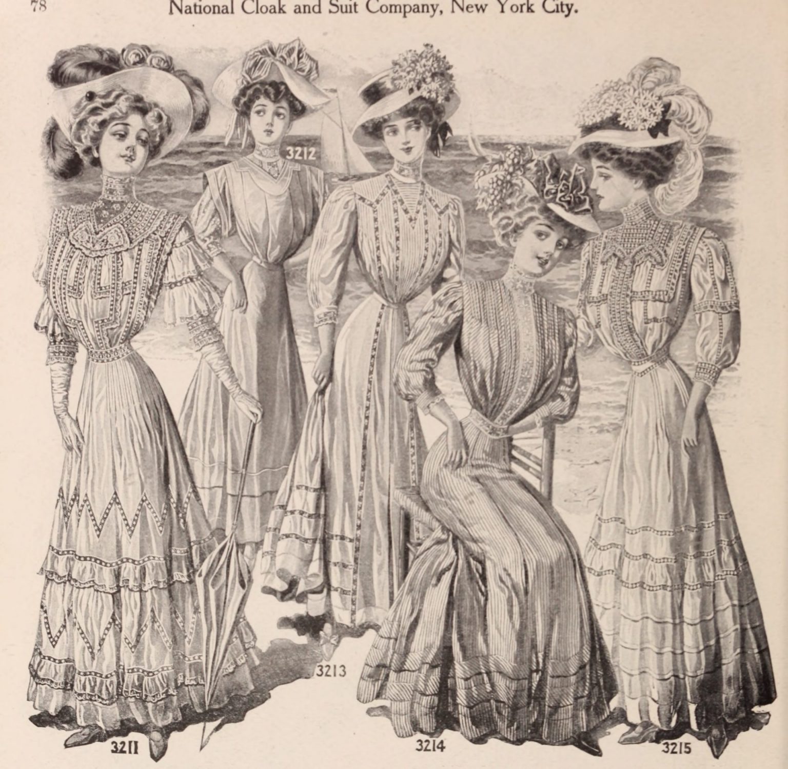 1900s Dresses - Day, Afternoon, Party Styles History