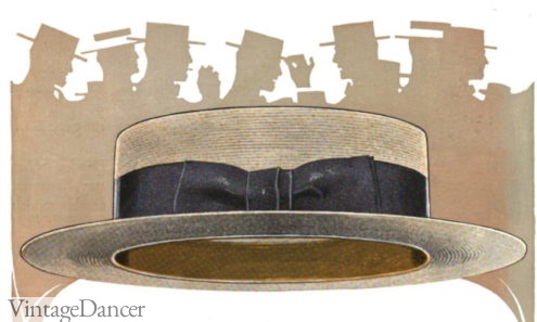 1900s Men's Hat Styles, Edwardian Era