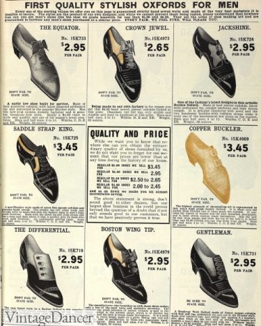 1900s-1910s Men's Shoe and Boot History | Edwardian Era