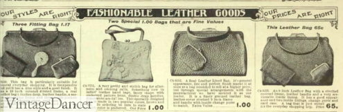 Edwardian Handbags, Purses History 1900 - 1910s