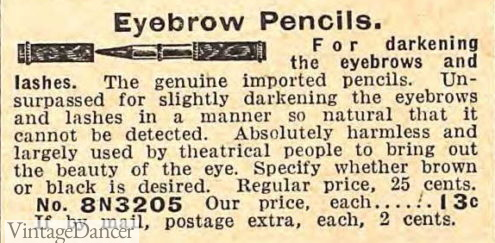 1900-1910 Edwardian Makeup and Beauty Products