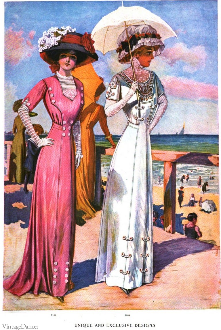 1900s Dresses History- Day, Afternoon, Party Styles