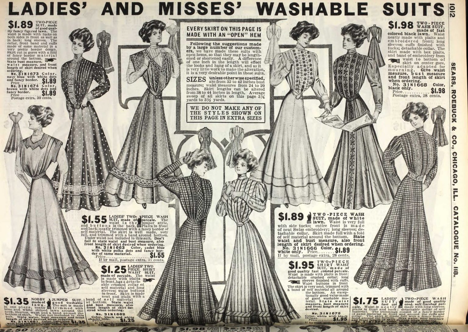 Edwardian House Dresses 1900s, 1910s