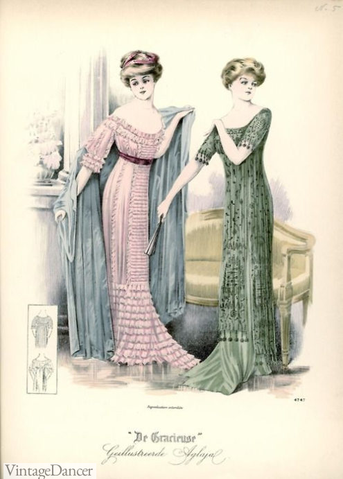Edwardian Evening Dress History | Ballgowns, Dinner Dress