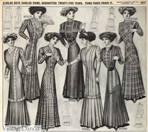 Women's Titanic Fashion -Second and Third Class