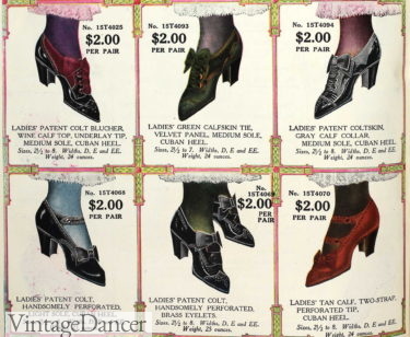 Edwardian Shoes Styles, 1900s Shoes & Boots for Women