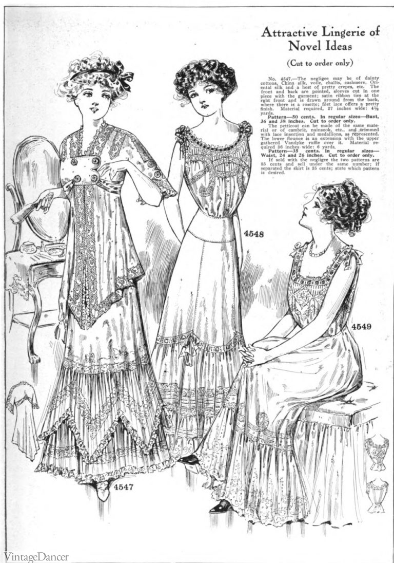 Edwardian Lingerie 1900-1910s Underwear