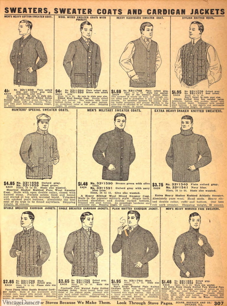 Mens Victorian Sweaters & Knitwear | Edwardian Cardigans & Jumpers