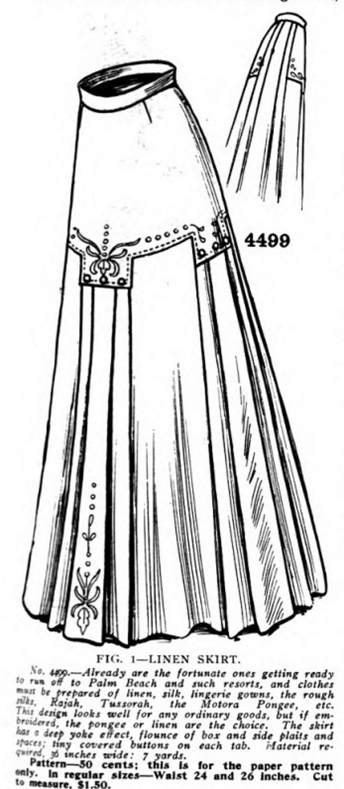 Edwardian Skirts History - 1900 - 1910s
