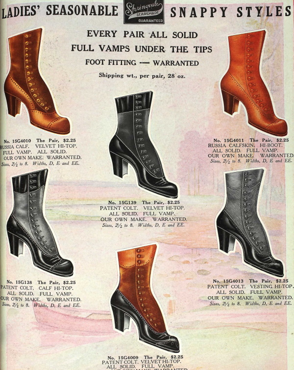 1910s Shoes, Titanic Shoe Styles - History and DIY Ideas