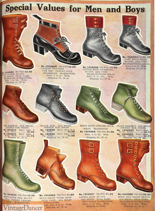 1910s Men's Working Class Clothing