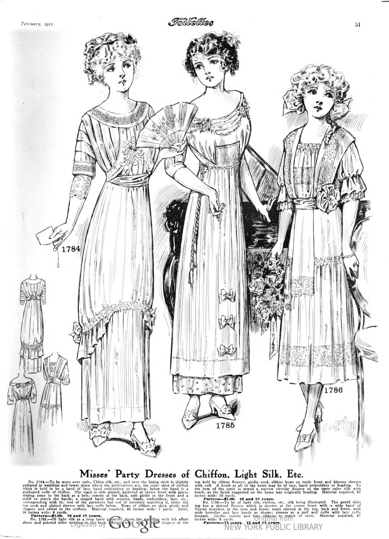 1910s Teen Girls' Fashions