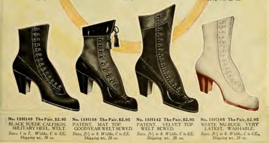 Edwardian Shoes Styles, 1900s Shoes & Boots for Women
