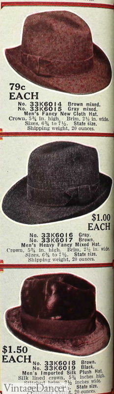 1910s Men's Hat Styles and History