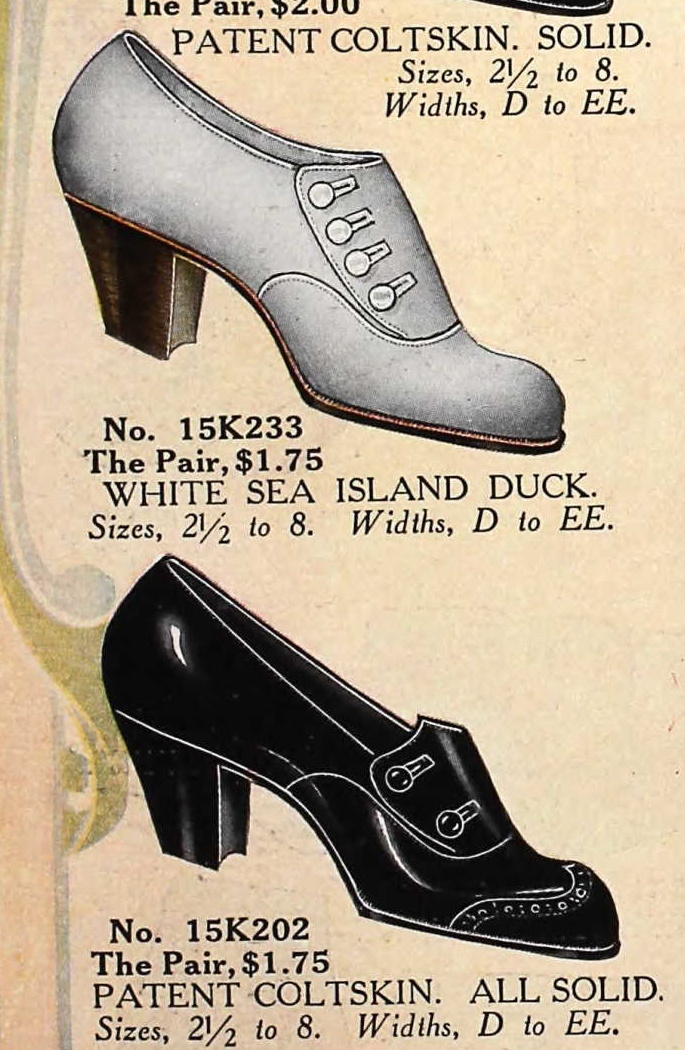 Edwardian Shoes Styles, 1900s Shoes & Boots for Women