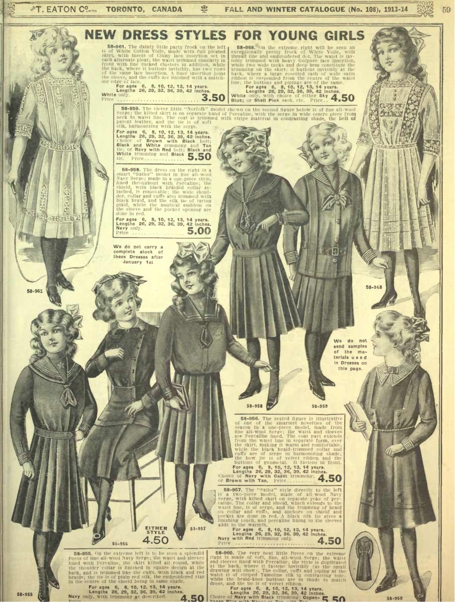 Women's Titanic Fashion -Second and Third Class