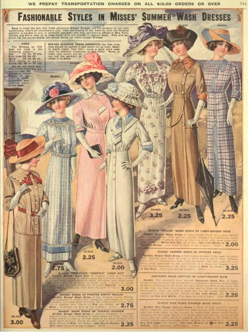 Women's Titanic Fashion -Second and Third Class