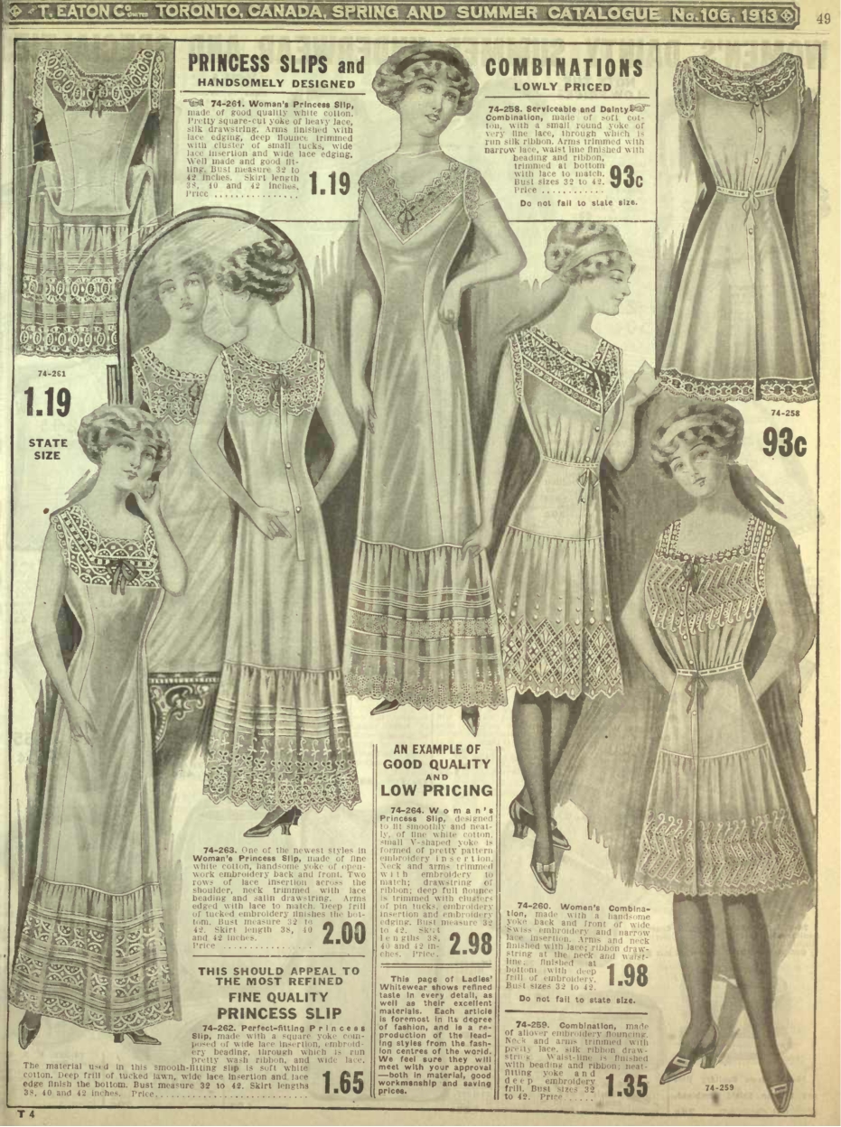 Edwardian Lingerie 1900-1910s Underwear