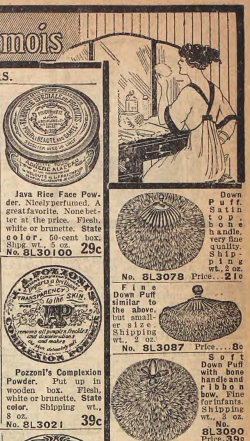 1900-1910 Edwardian Makeup and Beauty Products