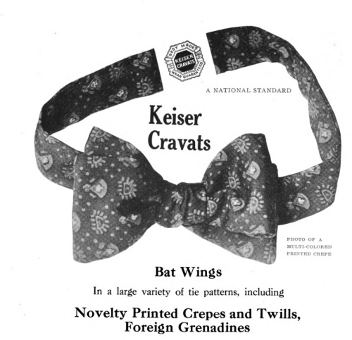 Edwardian Necktie and Bow Tie Styles History 1900s-1910s