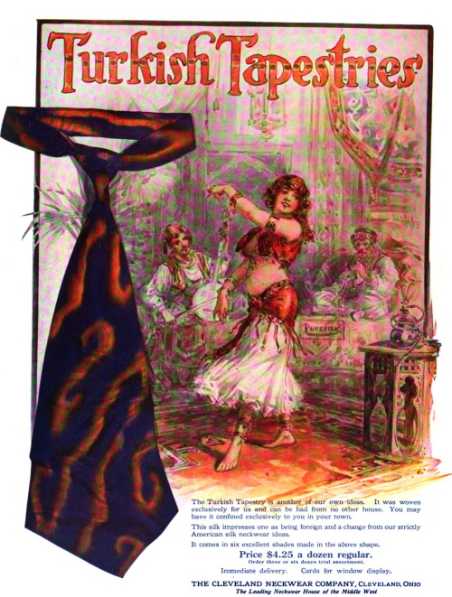 Edwardian Necktie and Bow Tie Styles History 1900s-1910s