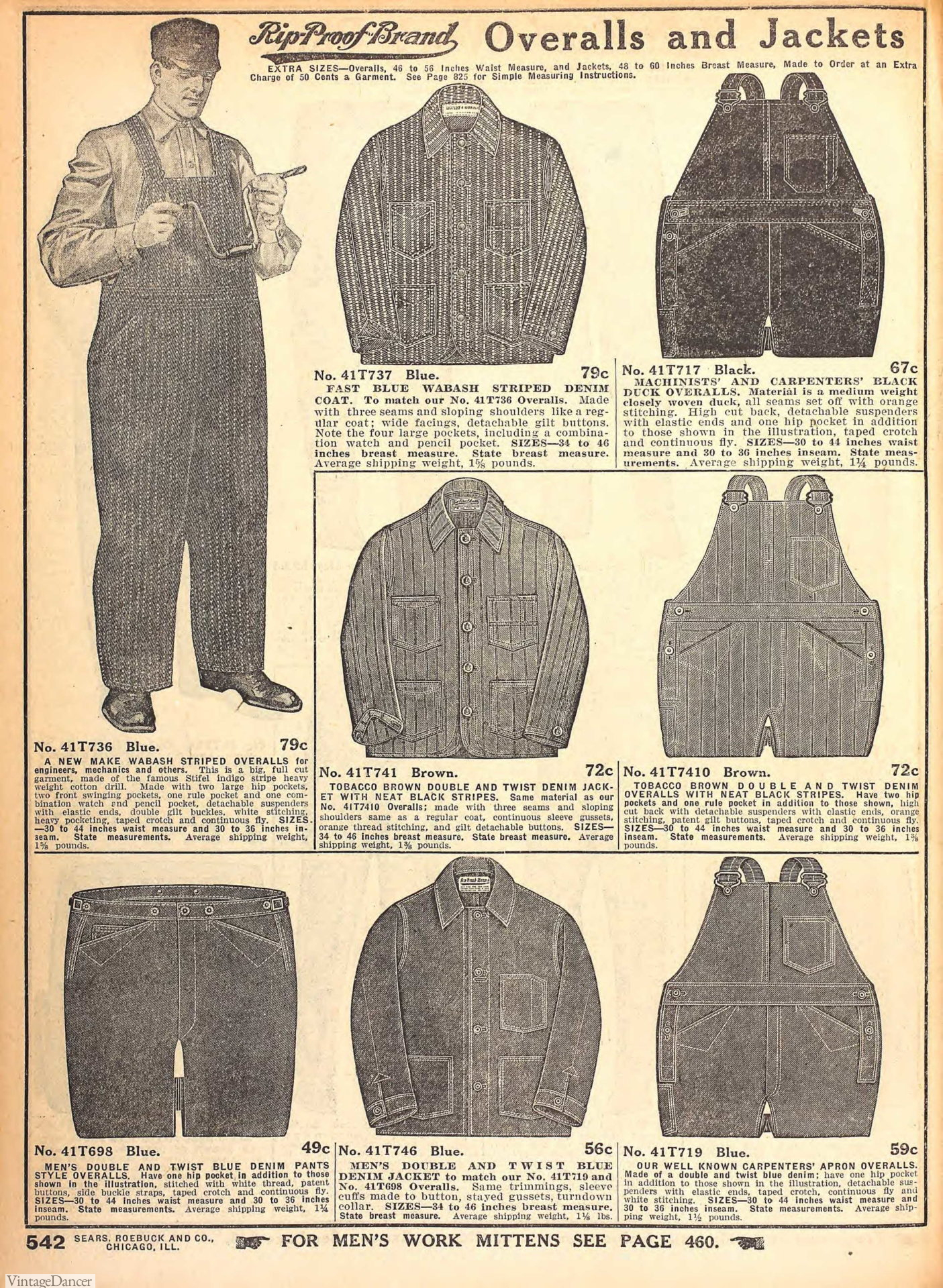 1910s Men's Working Class Clothing
