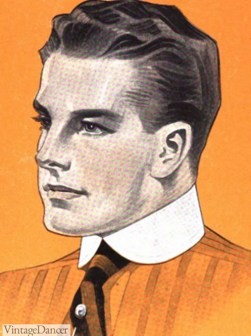Edwardian Men's Shirts 1900s - 1910s Styles