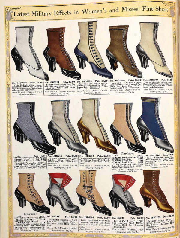 1910s Shoes, Titanic Shoe Styles - History and DIY Ideas