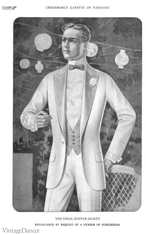 Edwardian Titanic Mens Formal Suit & Evening Wear Tuxedo Guide