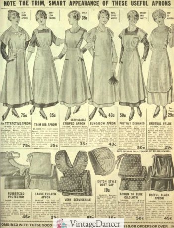 Victorian Edwardian Apron, Maid Costume & Patterns