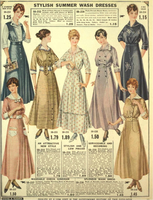 Edwardian House Dresses 1900s, 1910s