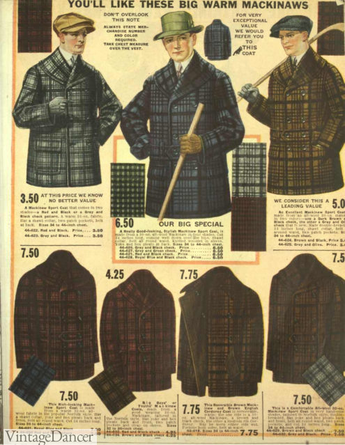 1910s Men's Working Class Clothing