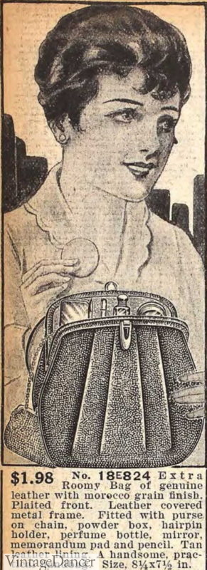 Edwardian Handbags, Purses History 1900 - 1910s