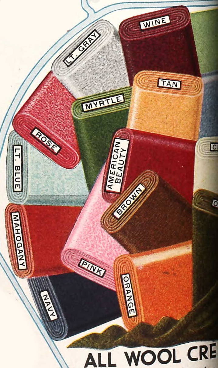 Edwardian Fabric & Fashion Colors 1900-1919, WWI, Titanic