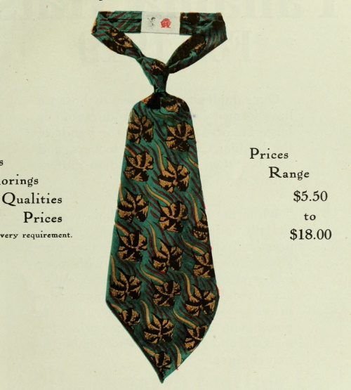 Edwardian Necktie and Bow Tie Styles History 1900s-1910s