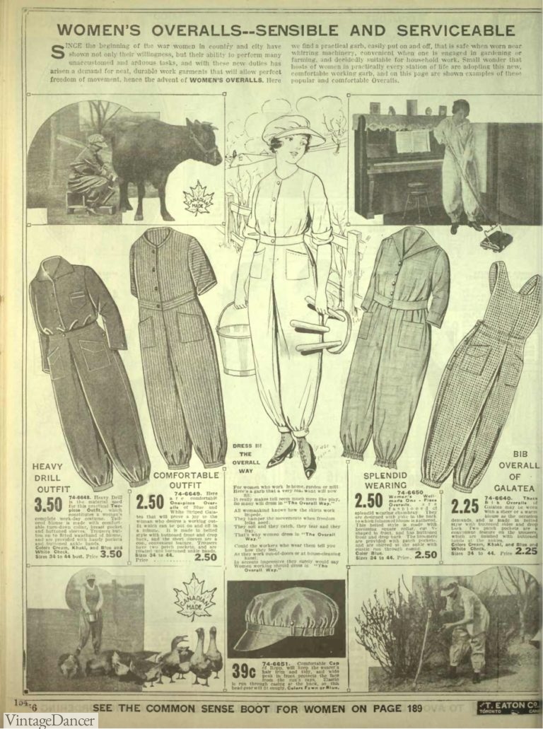 Vintage Overalls 1910s -1950s History & Shop Overalls